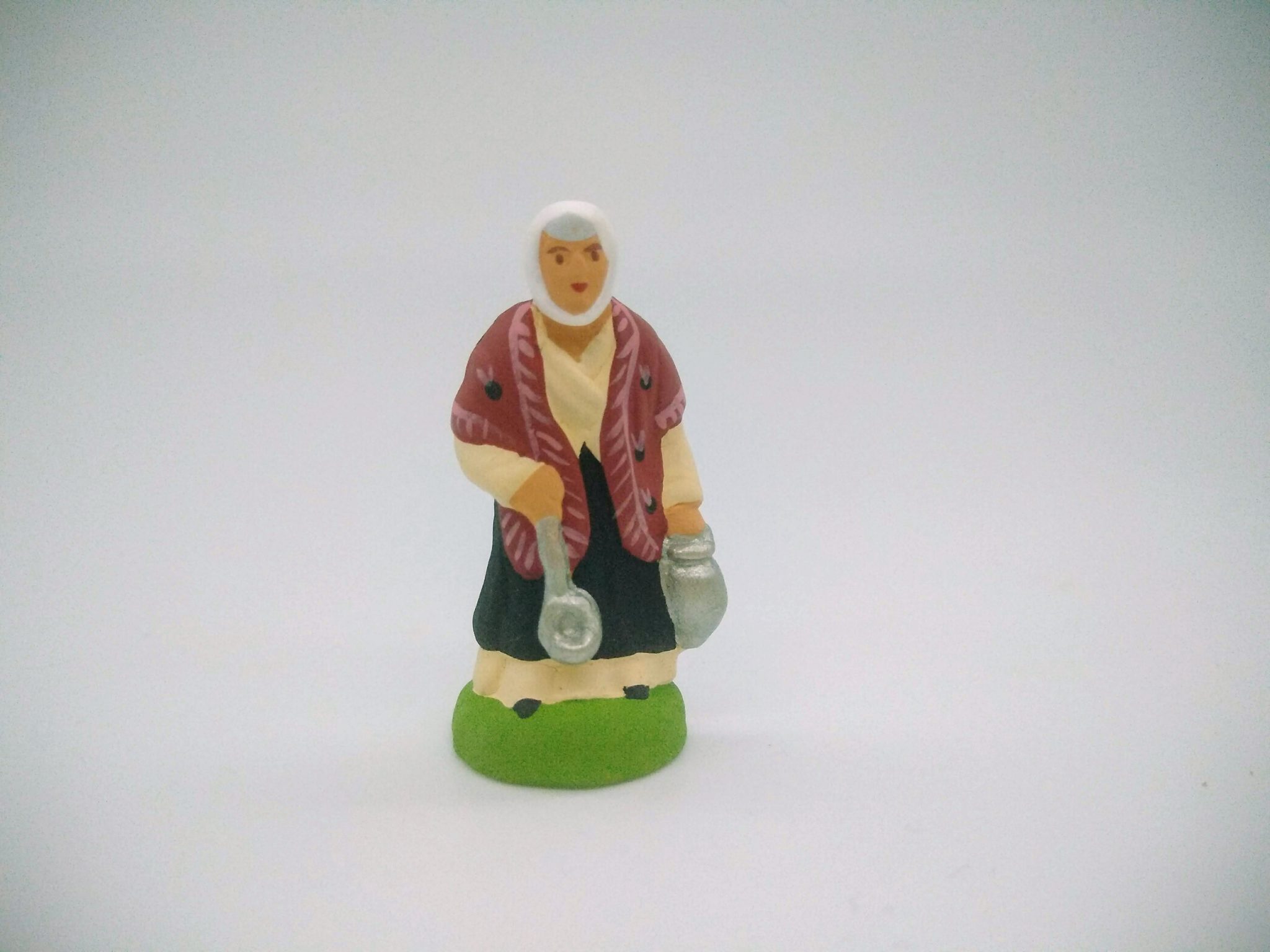 Santon la Femme aux limaçons - Santon Beaumond-Vouriot